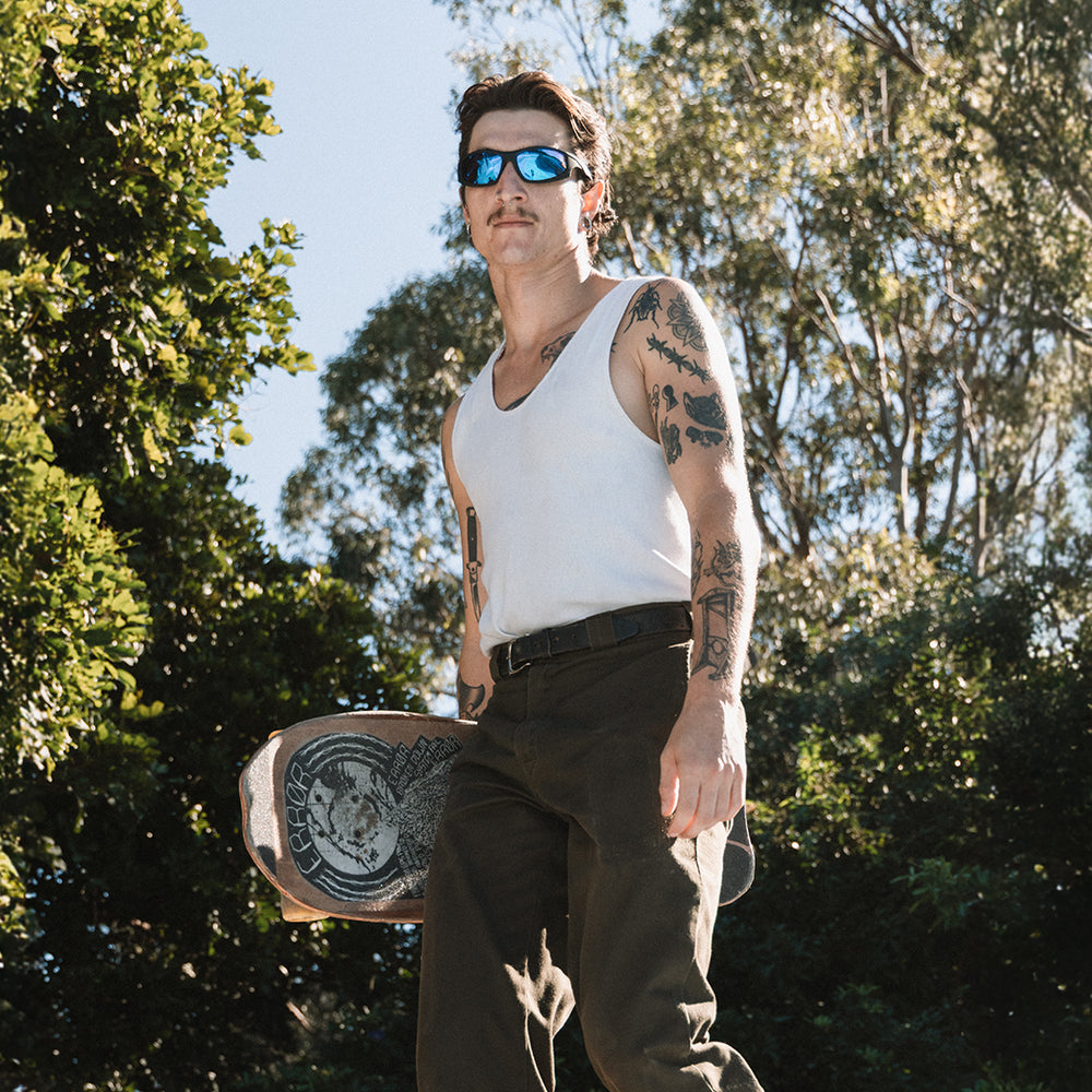 Jagger - Rubber Black & Blue Sunglasses | SIN Eyewear