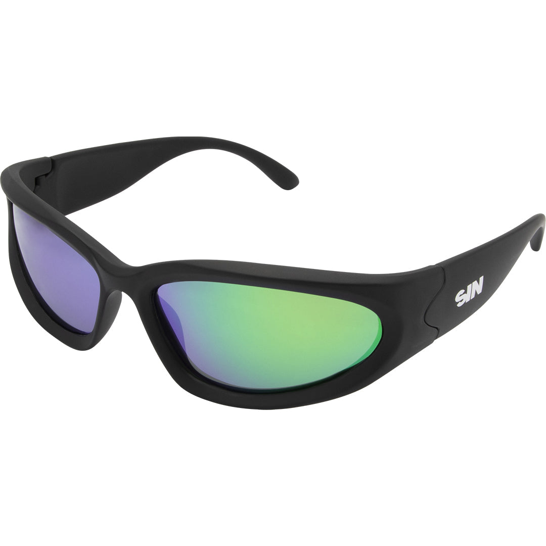 Reefer - Black & Green Sunglasses | SIN Eyewear