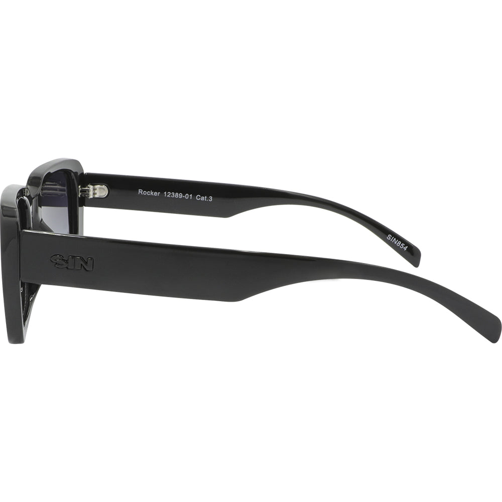 Rocker Sunglasses - Black & Smoke Gradient | SIN Eyewear