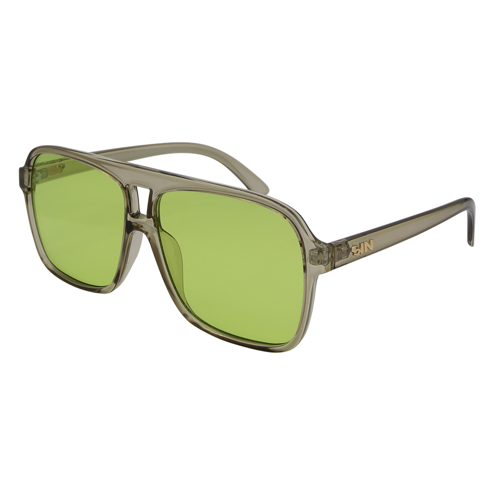 The Duke - Crystal Sage & Green Sunglasses | SIN Eyewear
