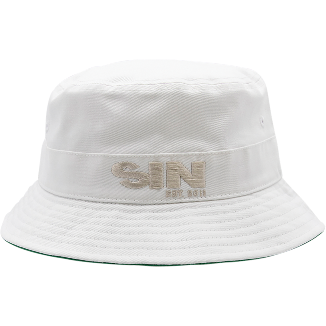 Bat Country Bucket Hat - White | SIN Eyewear